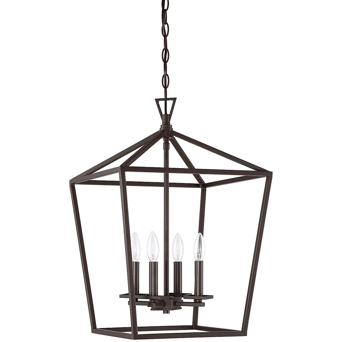 Luminance 4 Light 16 inch 60 Watt Cage Pendant - Walmart.com