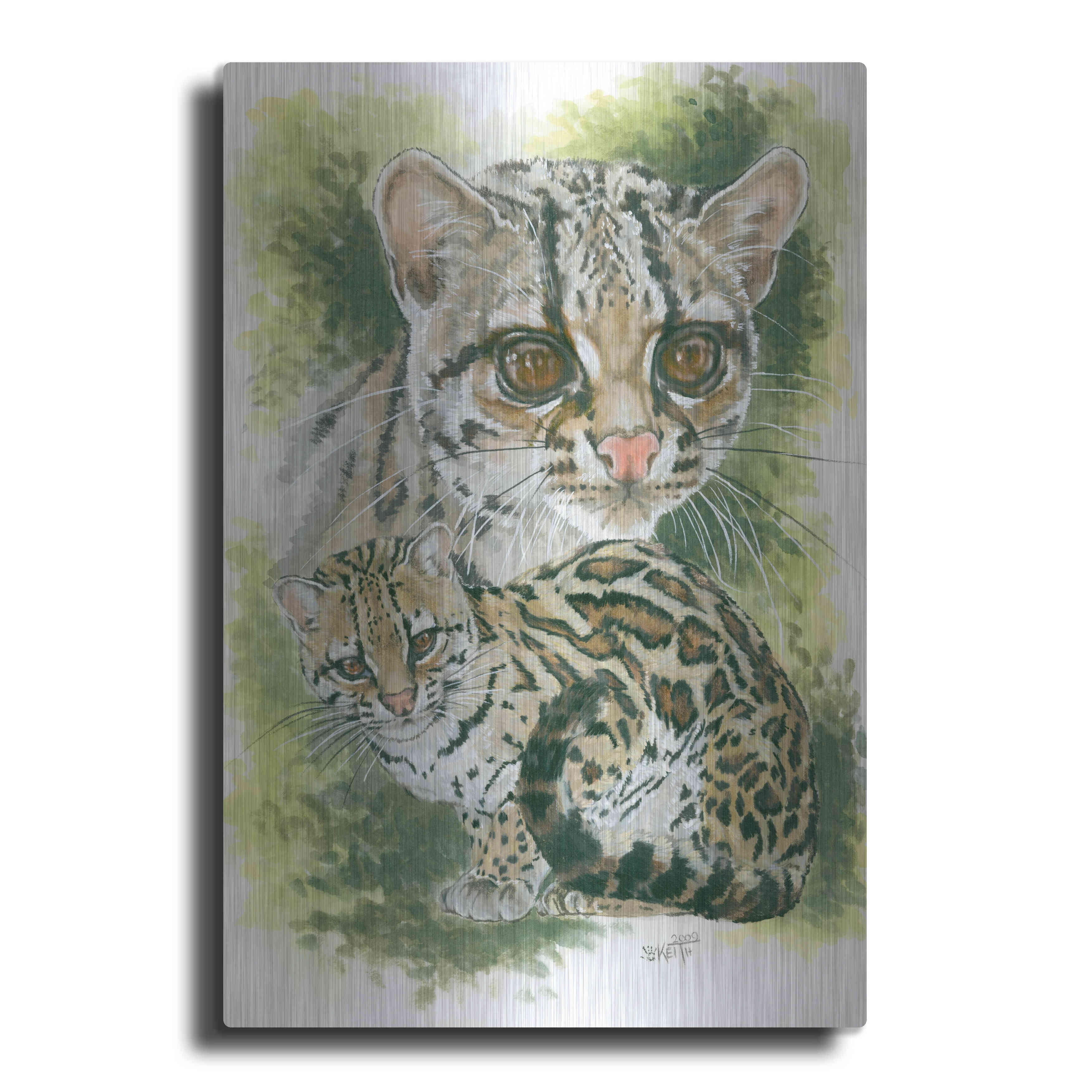 Luxe Metal Art 'Bantom' by Barbara Keith, Metal Wall Art, 12"x16 ...
