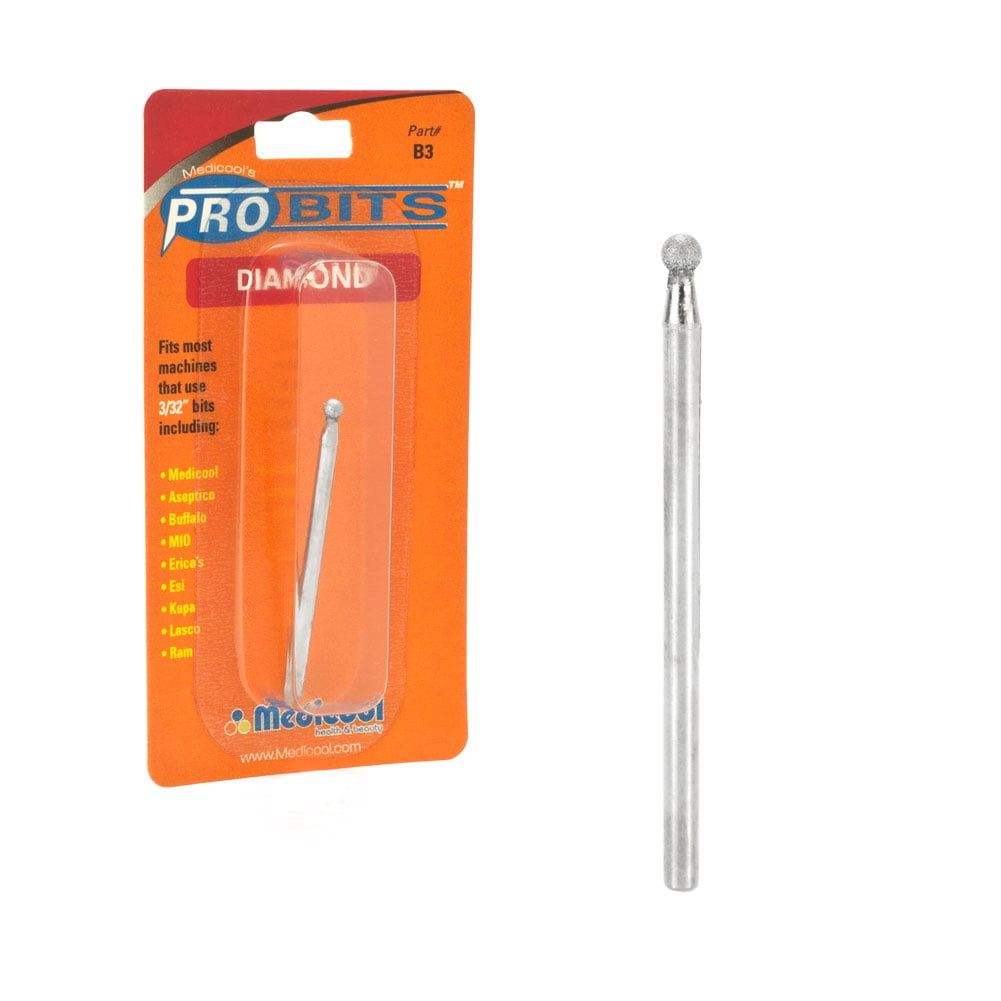 Medicool Diamond Pedicure Small Ball Bit for Nails | B3 - Walmart.com