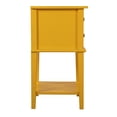 Home Furniture Modern Newton 2-Drawer Yellow Nightstand (28"H X 16"W X ...