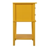 Home Furniture Modern Newton 2-Drawer Yellow Nightstand (28"H X 16"W X ...