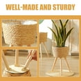 Plant Pot Rack Pots Stand Floor Planter Wicker Flower Stool Kitchen ...