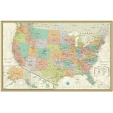 RMC Large USA & World Wall Map Set - Laminated, Big Paper, Classic ...