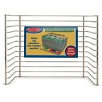 Melissa & Doug Deluxe Metal Wire Puzzle Storage Rack for 12 Small and ...