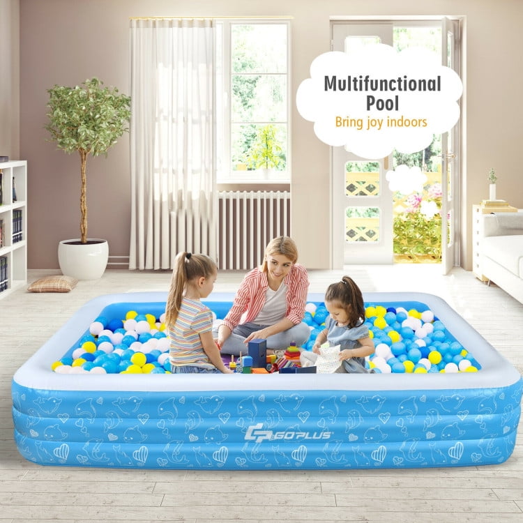 Inflatable Full-Sized Family Swimming Pool - Walmart.com
