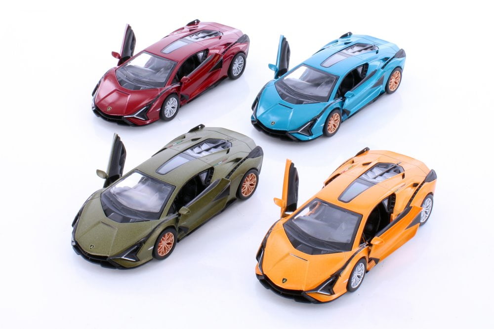 Kinsmart Lamborghini Sián FKP 37 Hardtop Diecast Car Set - Box of 12 1/ ...
