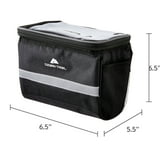 Ozark Trail Bicycle Handlebar Cooler Bag with Smartphone Pocket, Black ...