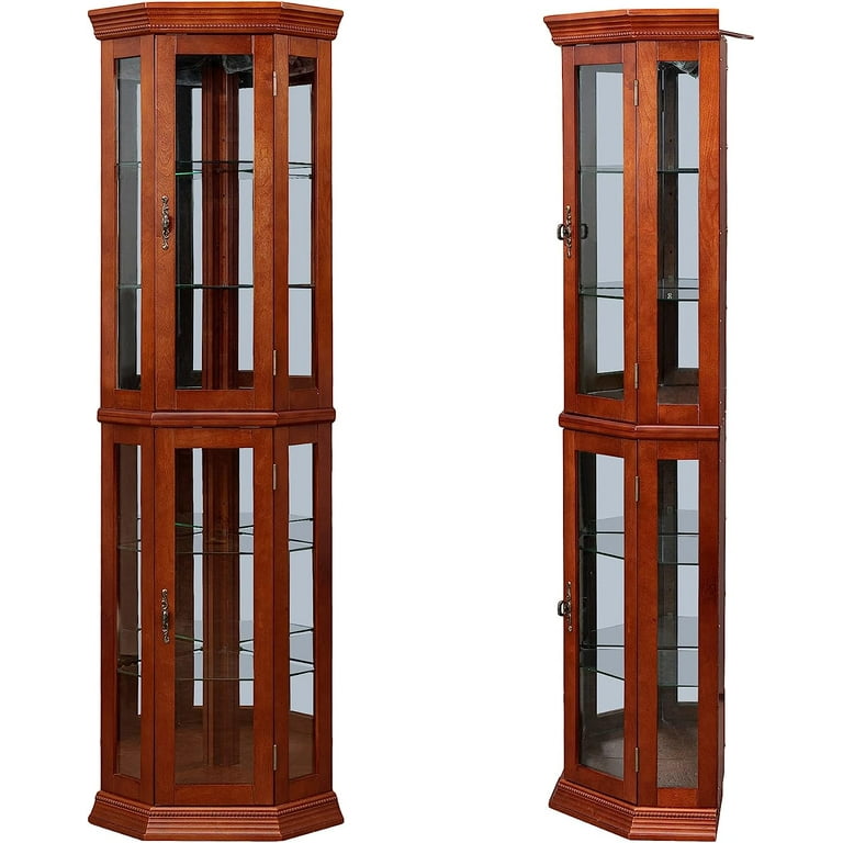 Corner Glass Display Cabinet With Lights | Cabinets Matttroy