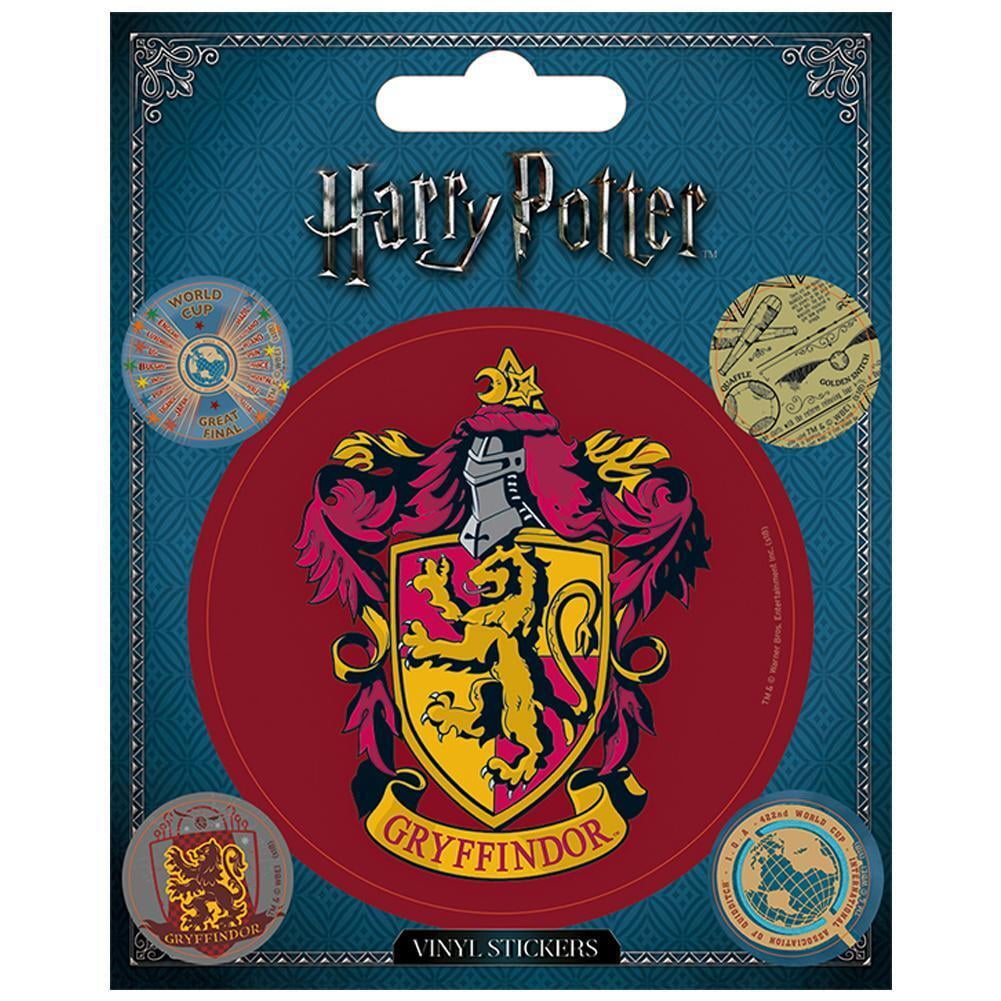Harry Potter Vinyl Gryffindor Sticker (Pack of 5) - Walmart.com