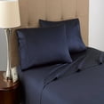 300 Thread Count Certified Organic Cotton Full Navy Sheet Set - Walmart.com