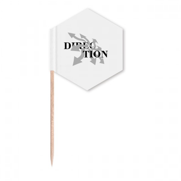 Positioning Direction Indication Path Toothpick Flags Cupcake Picks ...