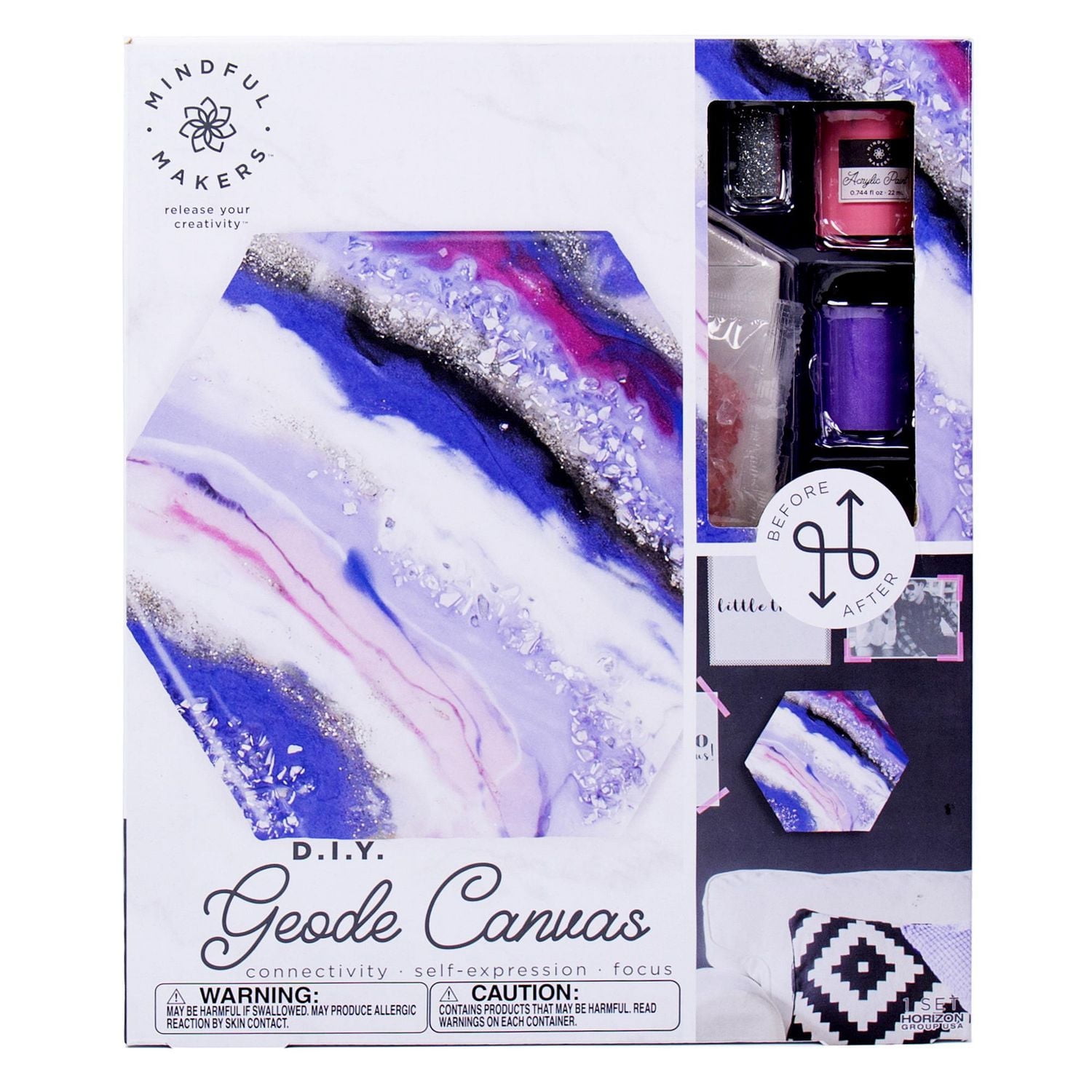 Click here for Mindful Makers D. I.Y. Amethyst Geode Canvas Set... prices