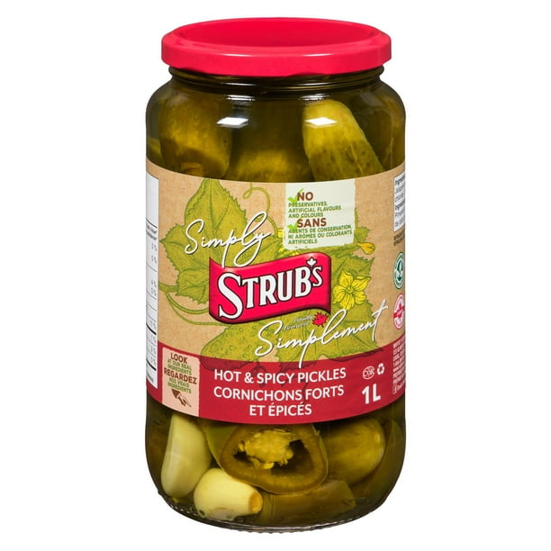 Simply Strub's Hot & Spicy Pickles, 1 litre - Walmart.ca