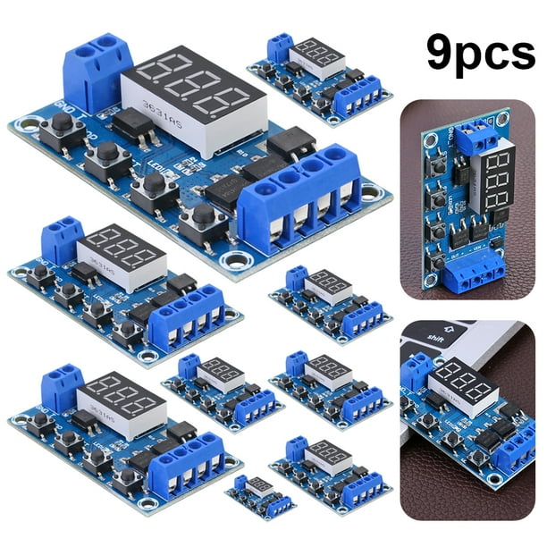 Trigger Cycle Timer Delay Switch 12 24V Placa Circuito Dual MOS Tube Control | Bodega Aurrera en ...