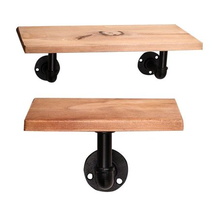 Industrial Steel Tube Shelf Bracket and DIY Decoration Floating Shelf ...