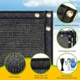 Privacy Screen Fence 8 ft x 50 ft Heavy Duty 220 GSM 98% Blockage for ...