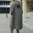 Women's Long Hooded Rain Jacket, Waterproof Windbreaker Coat ...
