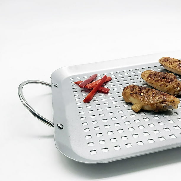 xinxixnxx BBQ Grill Plate Stainless Steel Barbeque Grill Tray ...