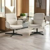 Homy Casa Swivel Reception Guest Chair Set of 2, Adjustable Height ...