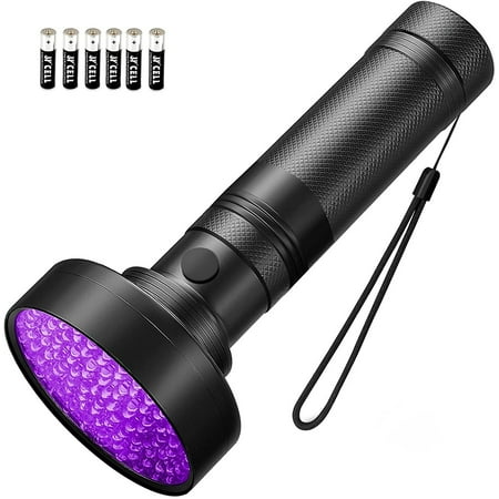 Uv Torch Light 100 Led Black Light Uv Flashlight Ultraviolet Torch Pet ...