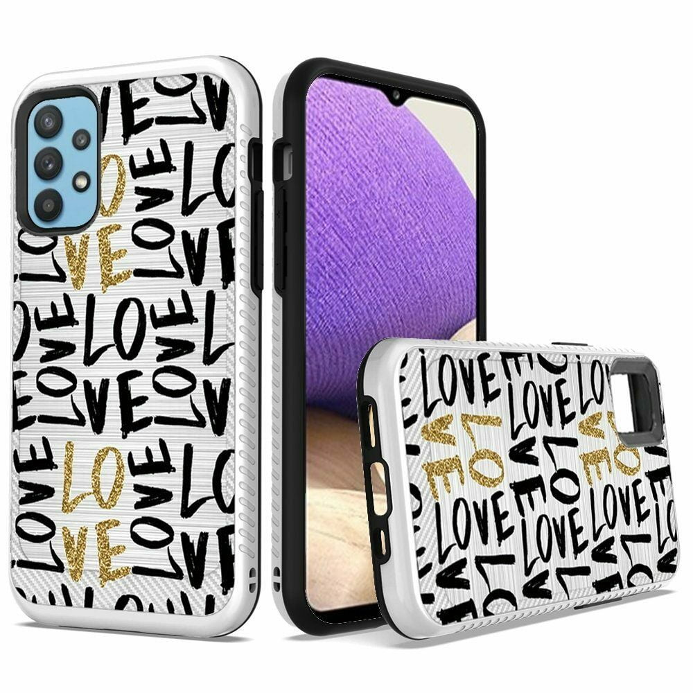 Kaleidio Case For Samsung Galaxy A32 5G [Metallic Armor] Lightweight Hybrid [Shockproof] 2-Piece ...