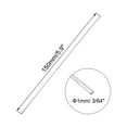 1mm x 150mm 304 Stainless Steel Solid Round Rod for DIY Craft - 2Pcs ...
