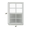 Shed Windows 12x18 White Flush, Safety Tempered Glass with Mesh Screen ...