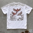 Cardinal Bird Vintage 90s T Shirt, Retro Flying Birds Graphic Tee, Red ...