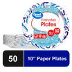 Hefty Deluxe Extra Strong & Deep Foam Plates, Round, White, 10.25 Inch ...