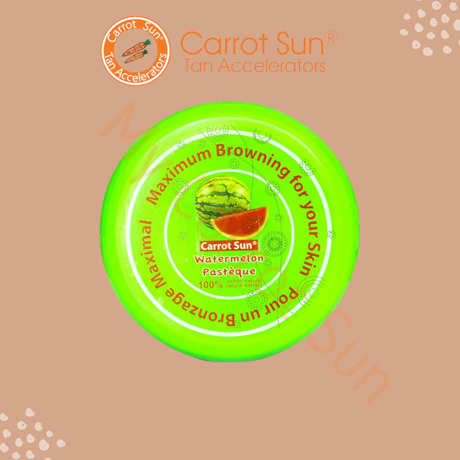 Carrot Sun Tan Accelerator Watermelon Cream - Bronzing Glow Lotion for ...