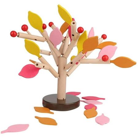 Building Bricks and Blocks Set, Wood Building Blocks Tree Set DIY ...