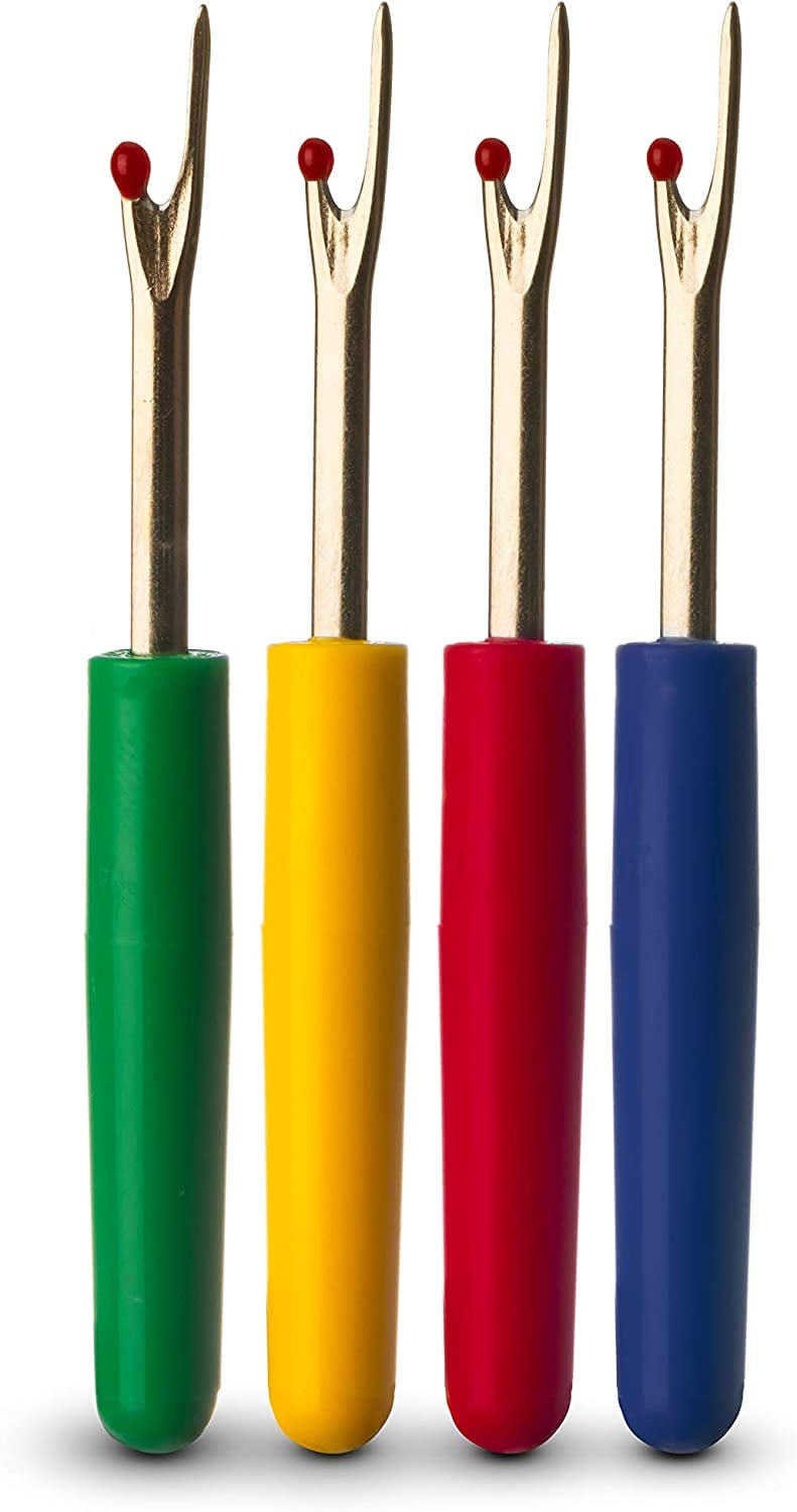 4 Pieces Seam Rippers Sewing Stitch Thread Unpicker for Quick Unpick ...