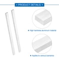 2 Pcs 15/32" Thick x 19/32" Width x 13" Long Square 6063 Aluminum Flat ...