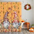 Bathroom Shower Curtain Dwarf Autumn Country Pumpkin Waterproof Shower ...