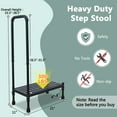 Adjustable Step Stool with Handle for Seniors, Bedside Assist Steps for ...