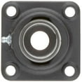 RCJ2 7/16 Flange Unit, 4 Holes, Industrial-Duty, Relubricatable, Non-Expansion, Cast Iron ...