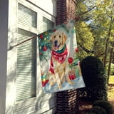 Yellow Labrador Retriever Christmas House Flag 28 in x 40 in - Walmart.com
