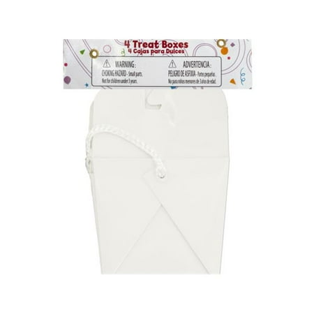 Bulk Buys EL559-24 White Party Favor Treat Boxes - 24 Piece -Pack of 24 ...