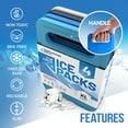 Reusable XL Slim Ice Packs for Lunch Boxes with Handle (4 Pack) BPA ...