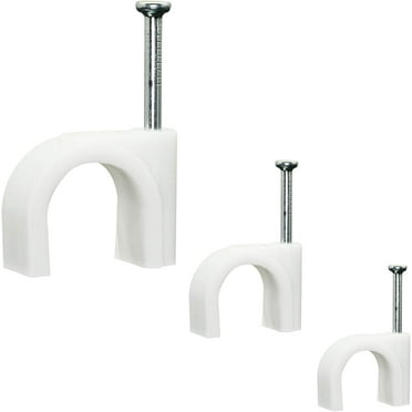 C&E RG6 Cable Clip, White (100 pieces per bag) - Walmart.com