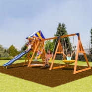 Backyard Discovery Tucson Cedar Wooden Swing Set - Walmart.com