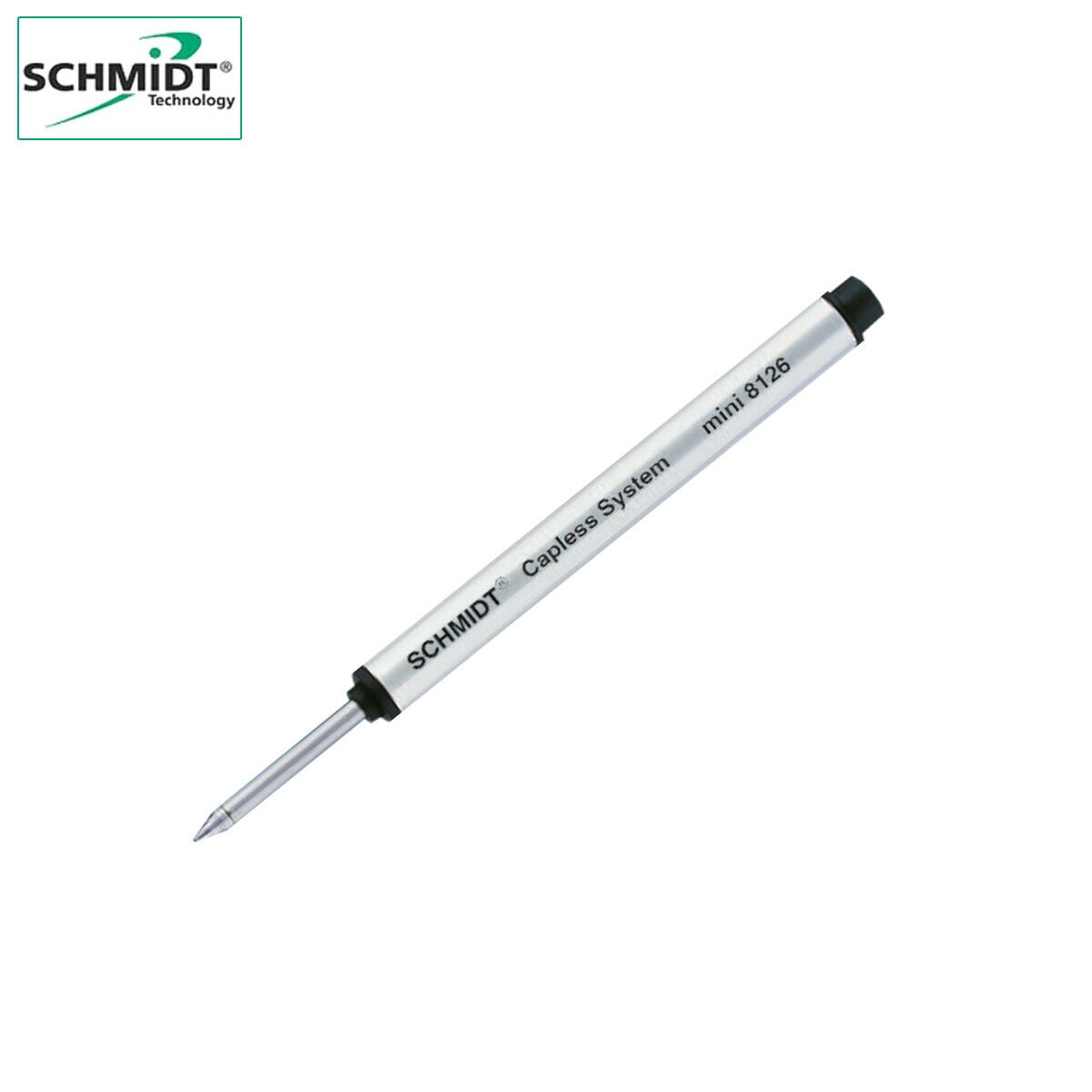 Schmidt 8126 Mini Capless System Rollerball Refill Black Ink, Fine Tip ...