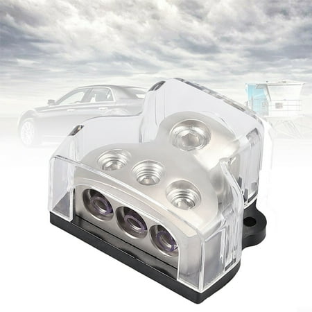 3 Way Distribution Block 1. 1x0GA IN/3x4GA OUT 3 Way Car Power ...