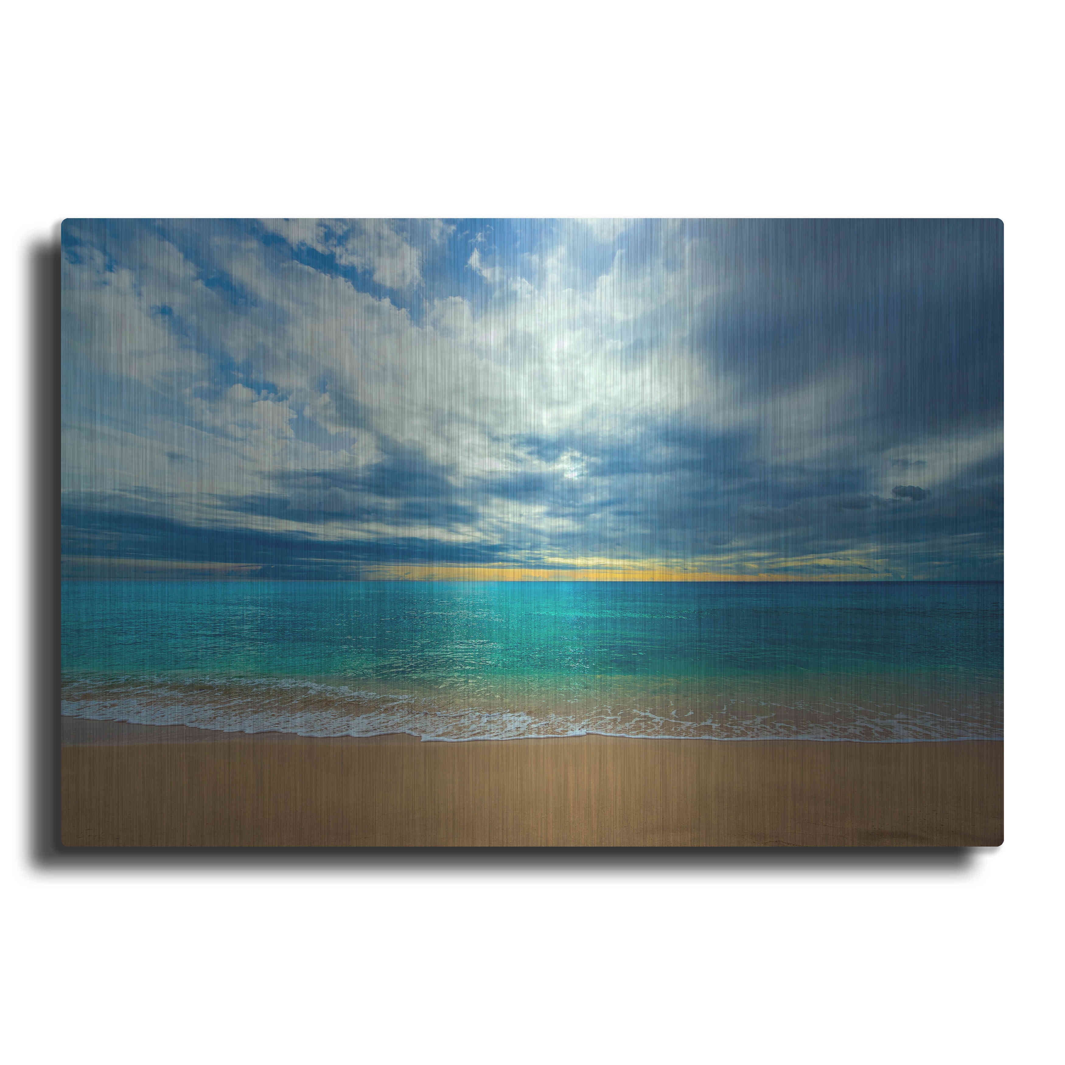 Luxe Metal Art 'The Last Light' by Lizzy Davis, Metal Wall Art, 16"x12 ...