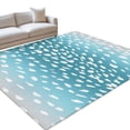 Art Sky Blue 6'x9' Rug for Dining Room Table and Chair Setup, Vintage ...