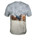 Doggy Pep Rally Mens T-Shirt All Over Print - Walmart.com