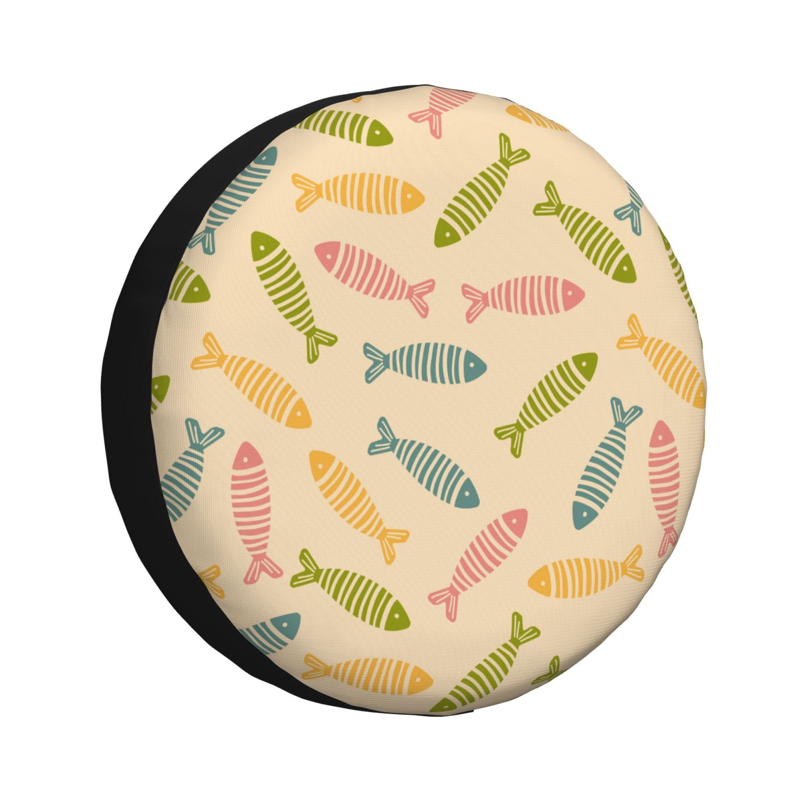 DouZhe Waterproof Spare Tire Cover, Funny Cute Fish Doodles Prints ...