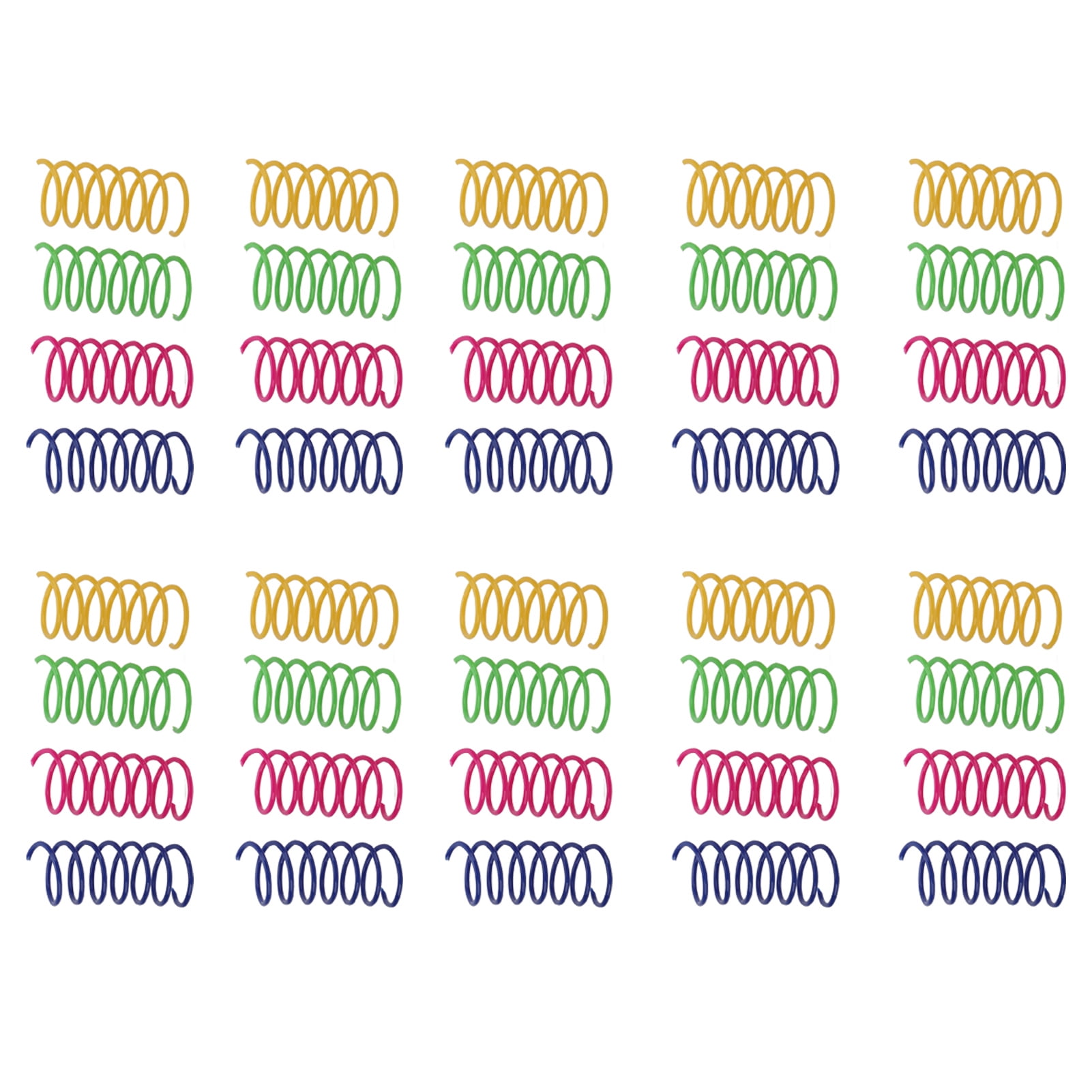 Cat Spring Toys, Cat Springs Tube Toys Interactive ABS Sturdy 40pcs For ...