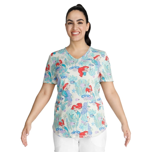 Scrub Star Women's Ariel Seas Scrub Top - Walmart.com