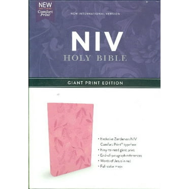 The Jesus Bible, NIV Edition, Imitation Leather, Pink, (Hardcover ...